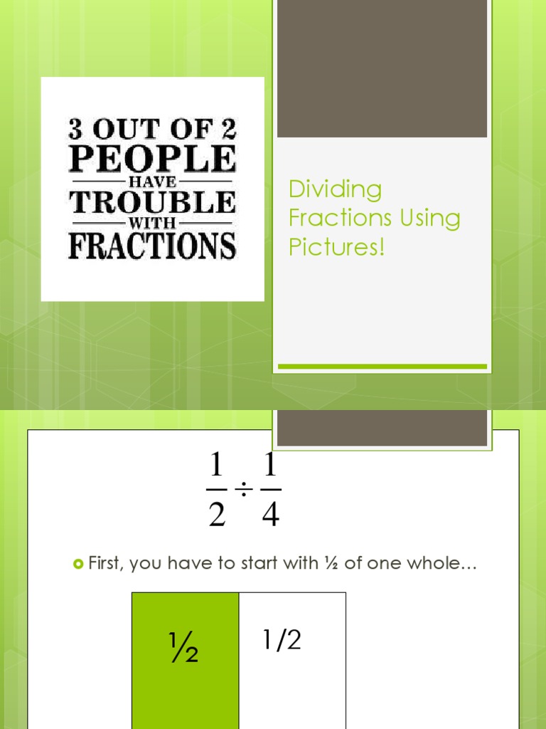 Visual Guide to Dividing Fractions | PDF