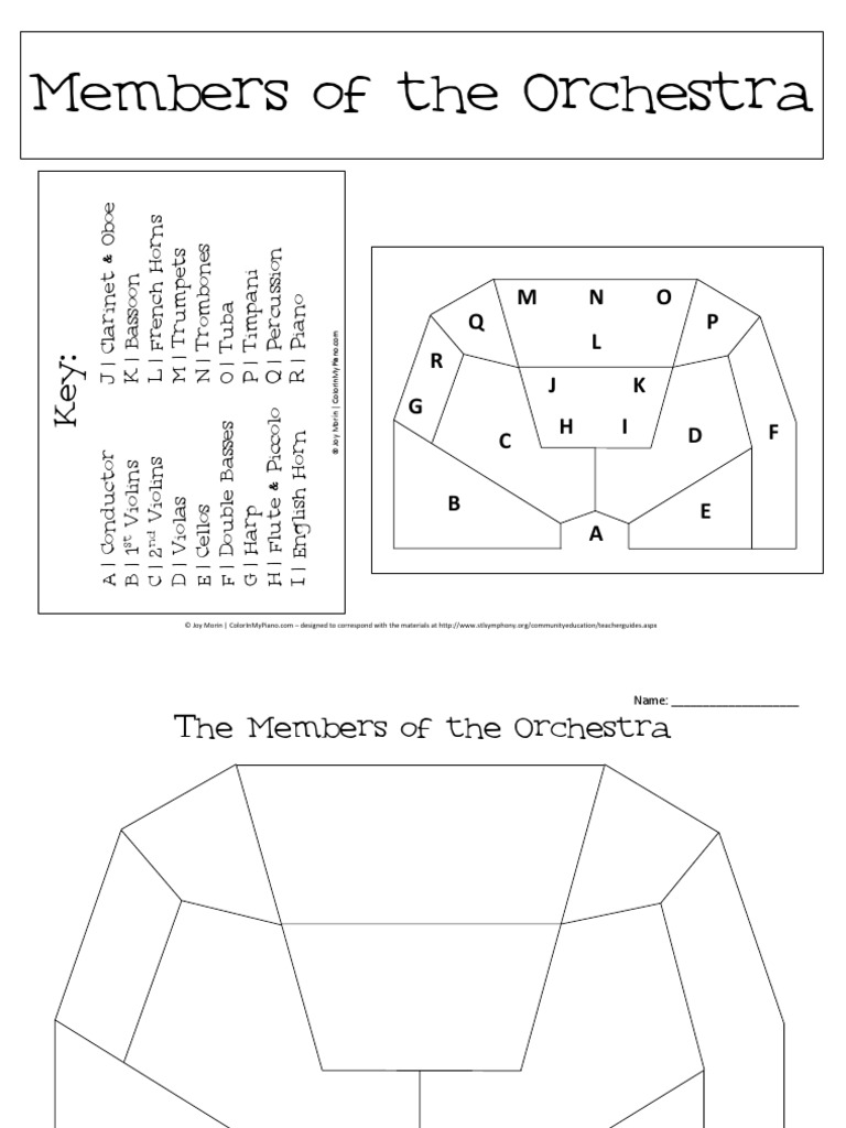 The Members of The Orchestra - Orchestra Stage Pieces | PDF ...