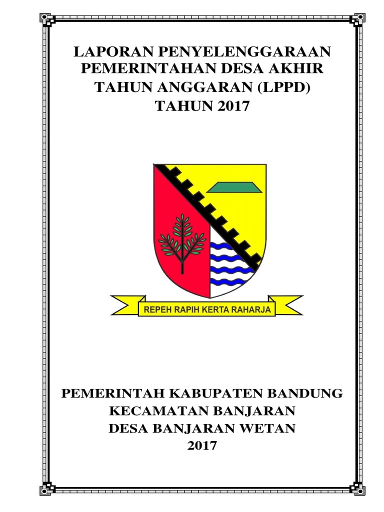 Contoh Cover Laporan Kepala Desa | PDF | Sains & Matematika