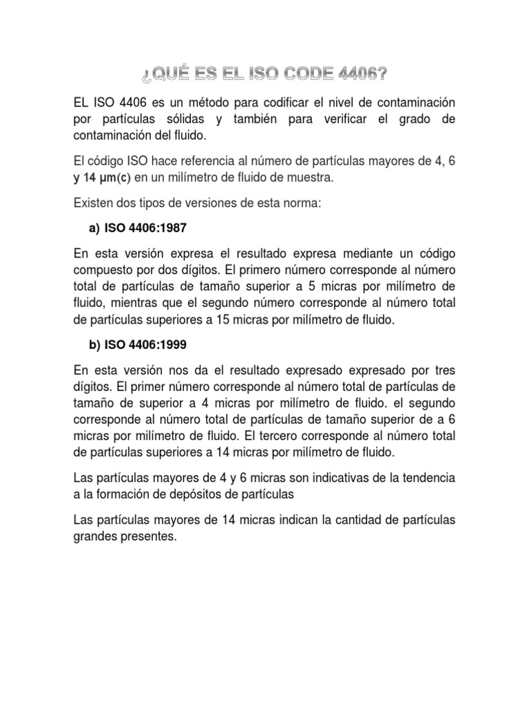 Qué Es El Iso Code 4406 | PDF
