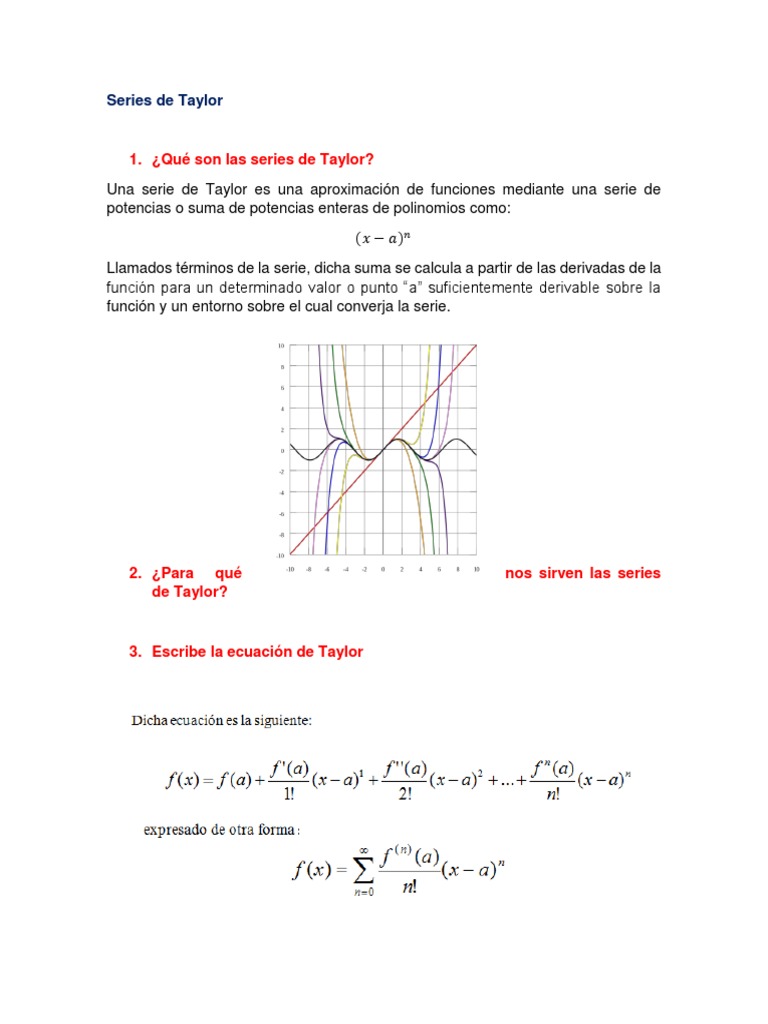 Series de Taylor | PDF