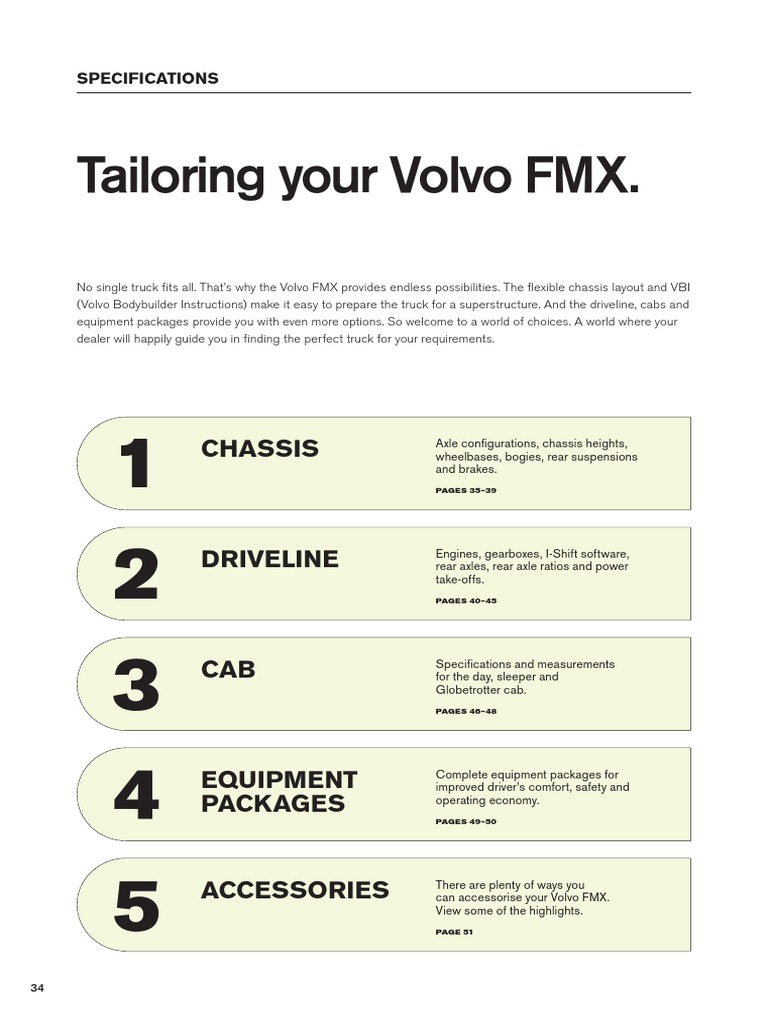 Volvo FMX Specifications UK | PDF | Automatic Transmission | Manual ...