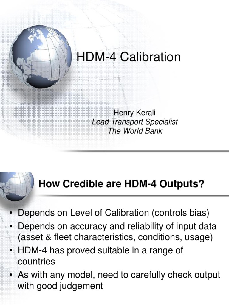 08 Kerali HDM4 Calibration 08 | PDF | Calibration | Reliability Engineering