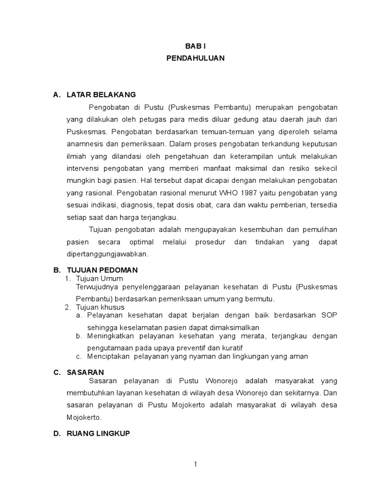 Standar SDM di Puskesmas Pembantu | PDF | Kesehatan Holistik