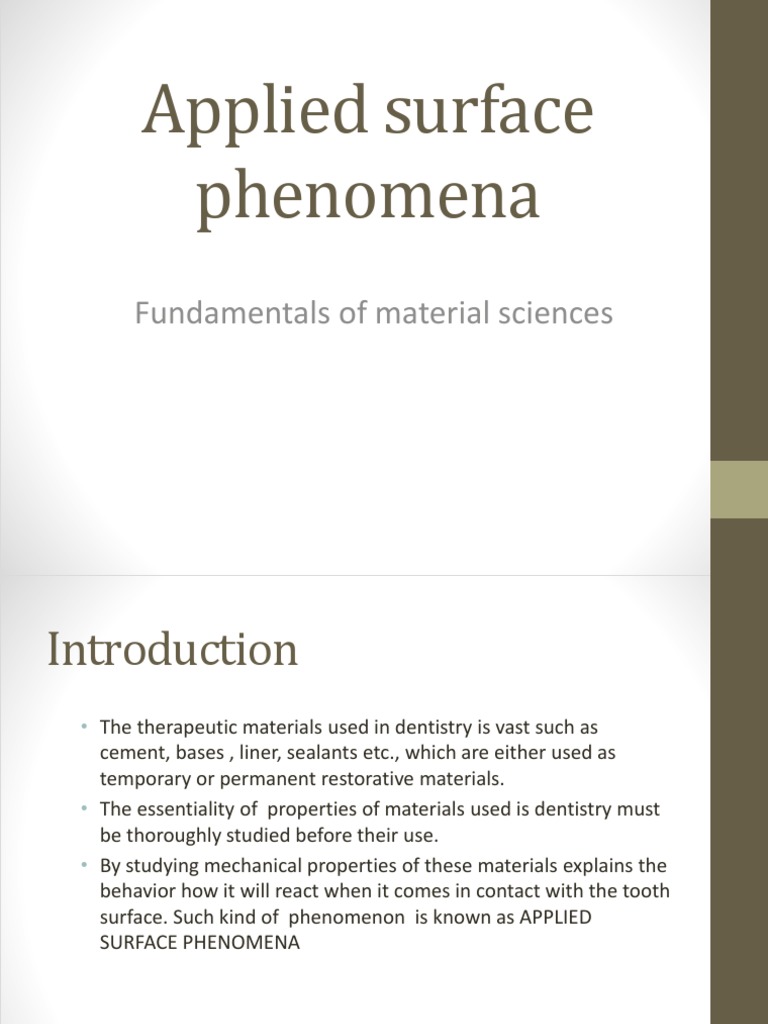 Applied Surface Phenomena | PDF | Colloid | Adhesive