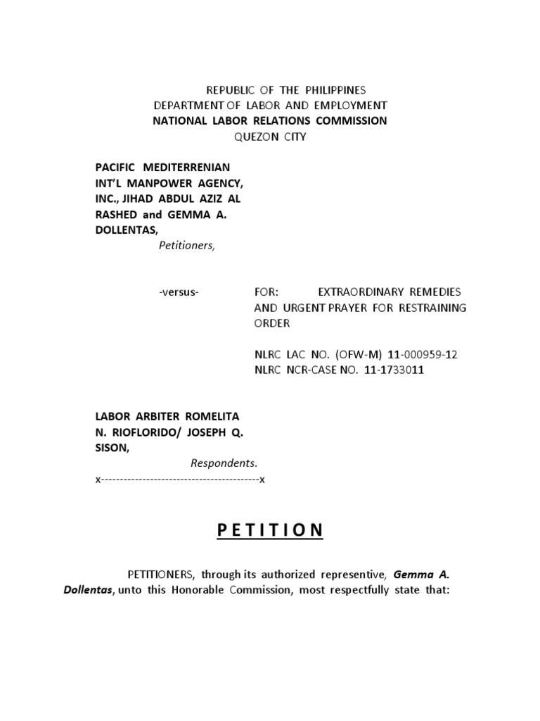 Tro NLRC Case | PDF | Certiorari | Injunction