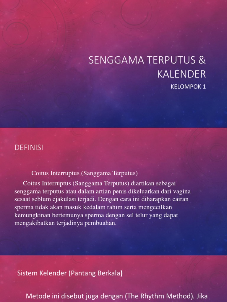 Senggama Terputus | PDF