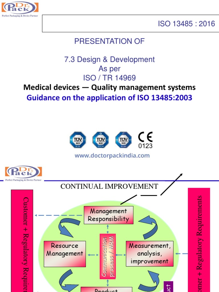 ISO 13485 Design & Development Guide | PDF | Quality Management System ...