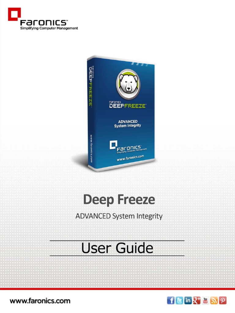 Faronics DeepFreeze Manual | PDF | Installation (Computer Programs) | Online And Offline