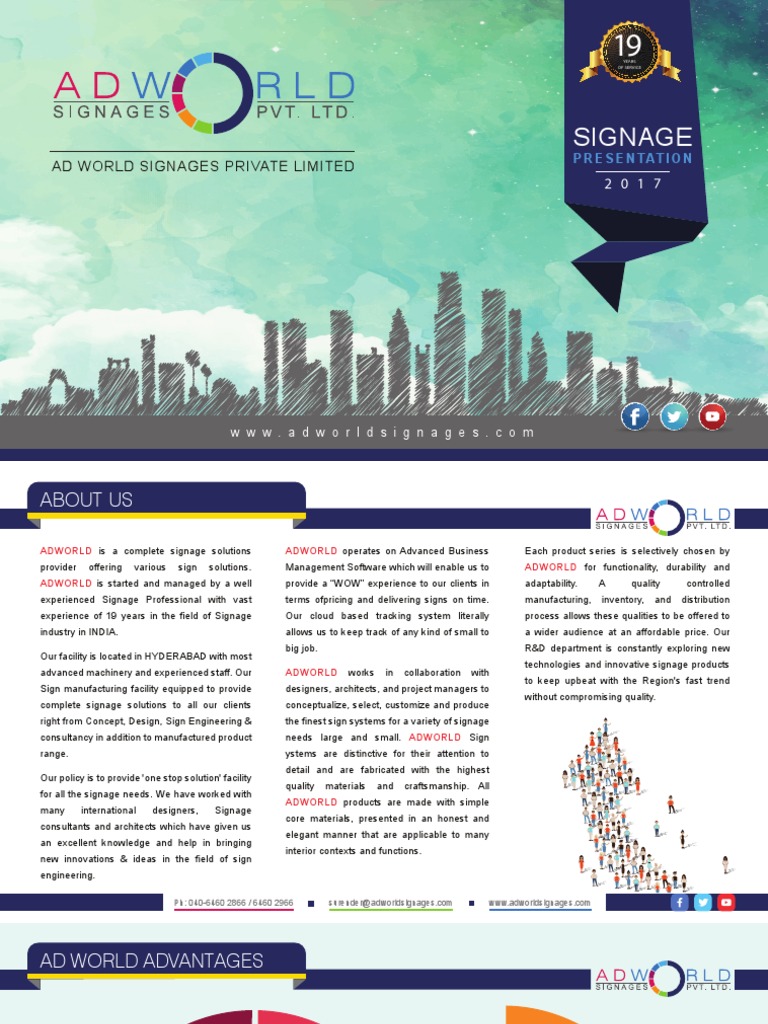 Ad World Signages-Presentation | PDF | Architect | Innovation