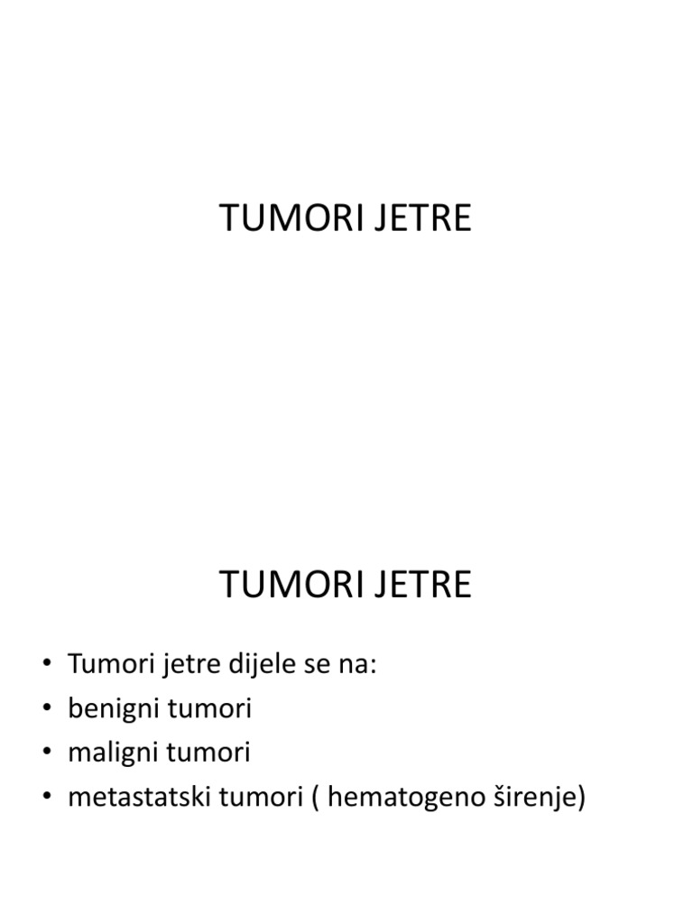 Tumori Jetre | PDF