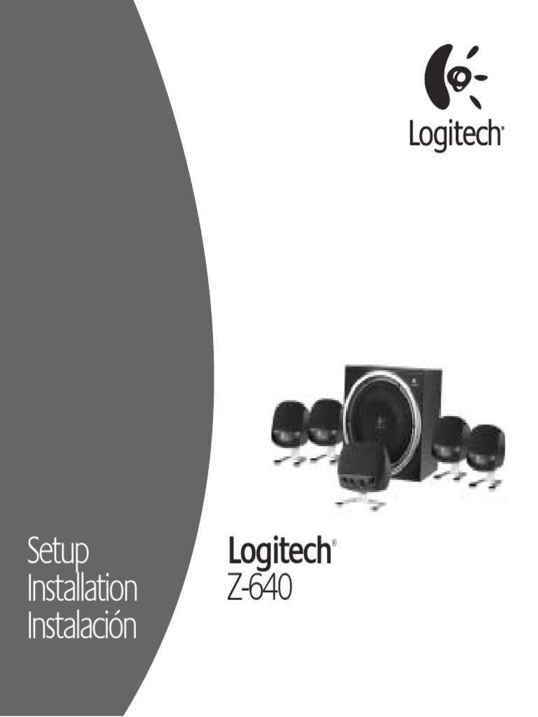 Speaker Logitech Z-640 Manual | PDF | Loudspeaker | Manufactured Goods