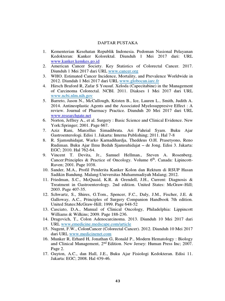 Dapus 1 | PDF | Neoplasms | Medicine