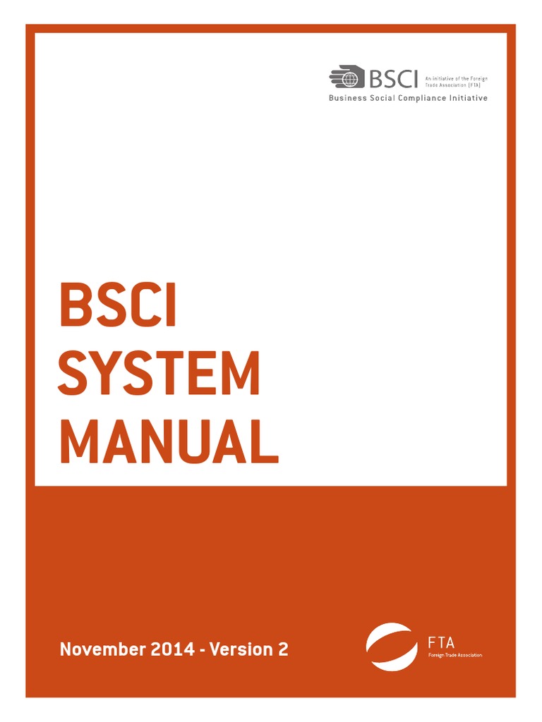 Bsci Manual 2.0 en - Full Version - 0 | PDF | Auditor's Report | Audit