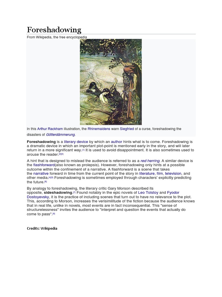Understanding Foreshadowing in Literature | PDF