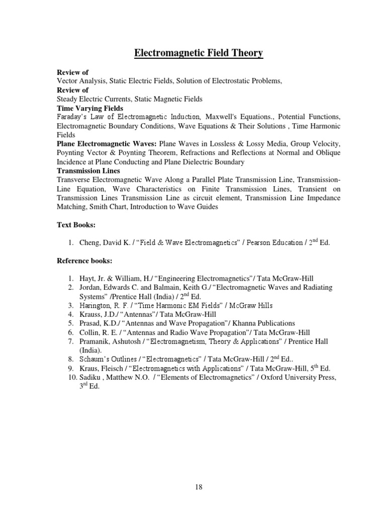 EMFT Syllabus PDF | PDF