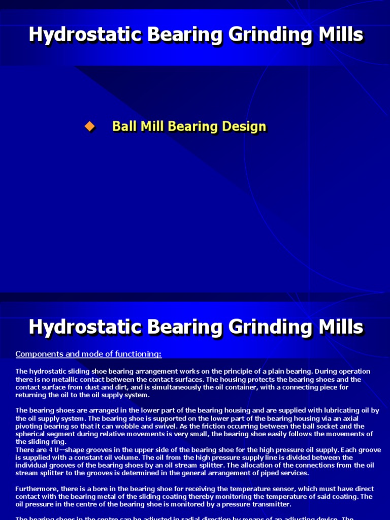 Hydrostatic Slide Shoe Bearing Systems | PDF | Bearing (Mechanical) | Pump