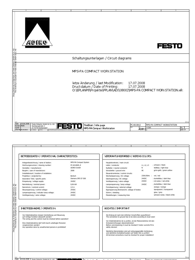 MPS PA CWS Electric Diagram | PDF | Electrical Engineering ...