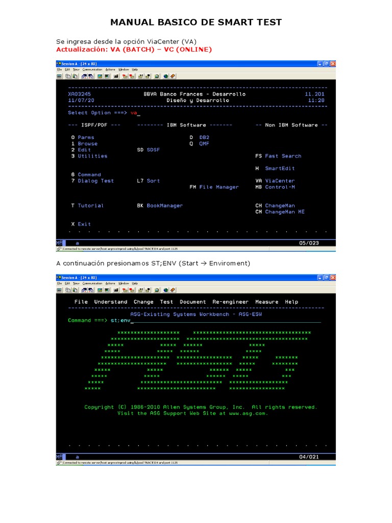 Manual Basico de Smart-Test (Batch) | PDF | Ingeniería de software ...