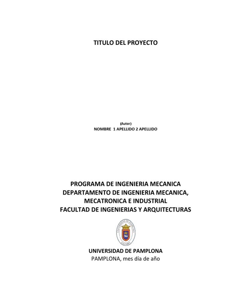 Normas Icontec Word Plantilla Pdf