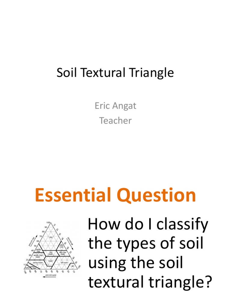 Soil Textural Triangle - PPSX | PDF | Porosity | Loam