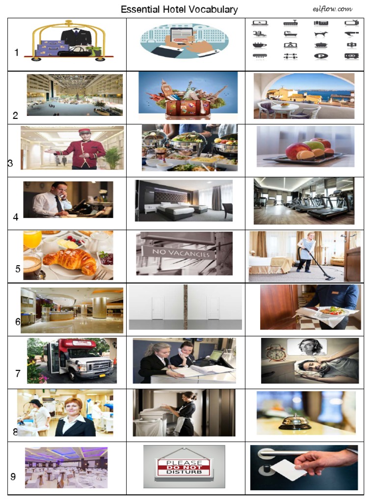 Essential Hotel Vocabulary Red | PDF