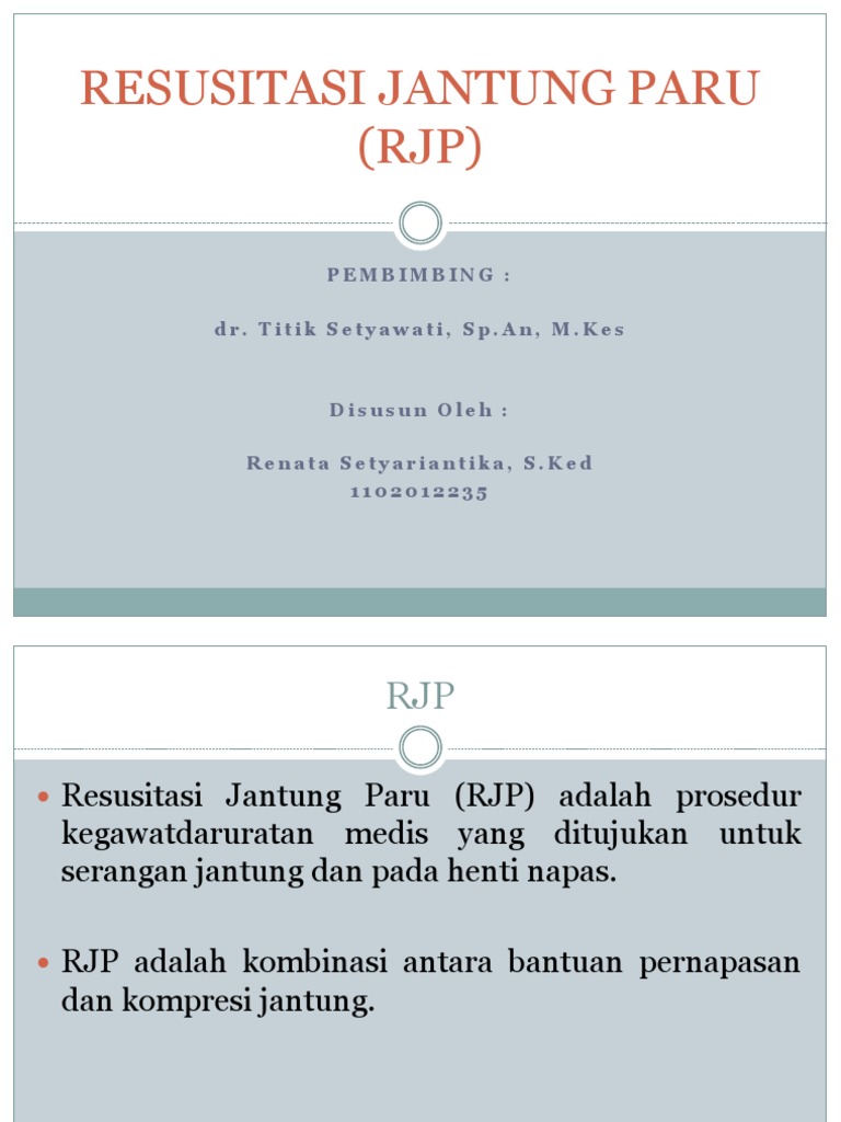 RESUSITASI JANTUNG PARU Edited | PDF