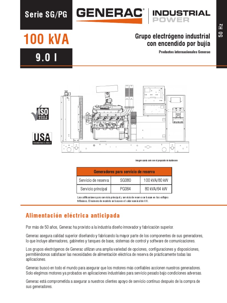 100KVA Data Sheet | PDF | Ingenieria Eléctrica | Electricidad