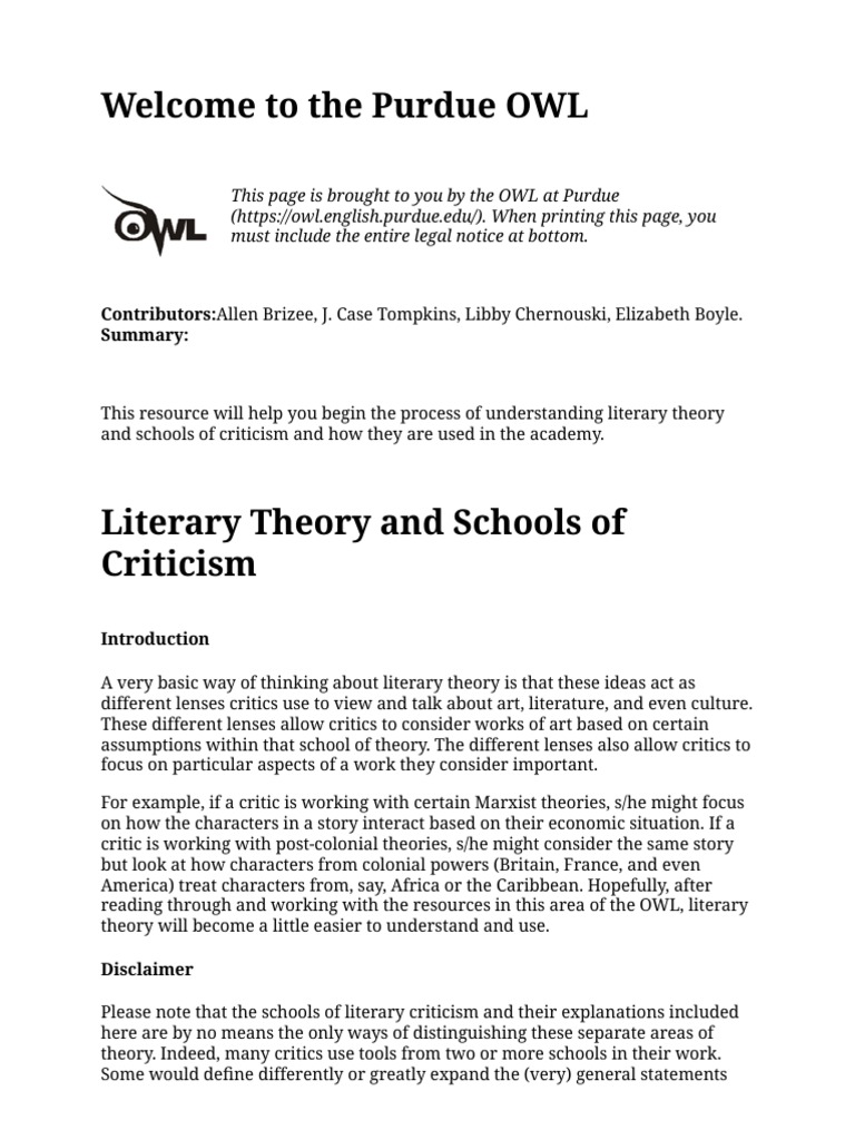 Purdue OWL | PDF | Id | Oedipus Complex