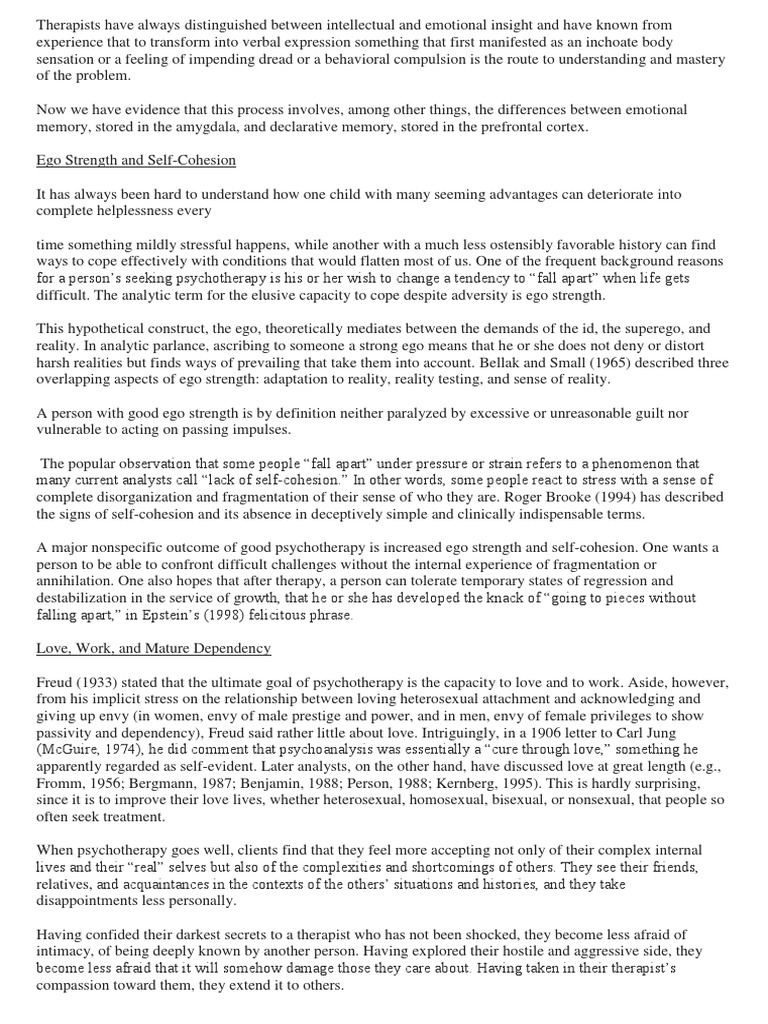 Case Formulation Notes | PDF | Psychotherapy | Psychoanalysis