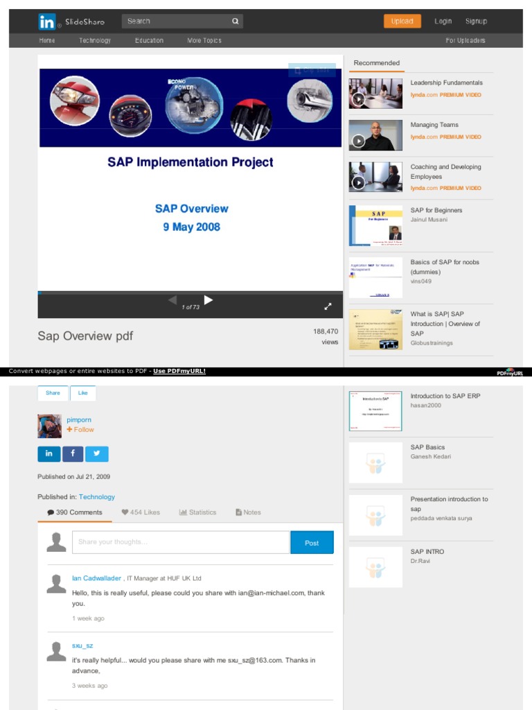 Sap Overview PDF | PDF | Enterprise Resource Planning | Information ...