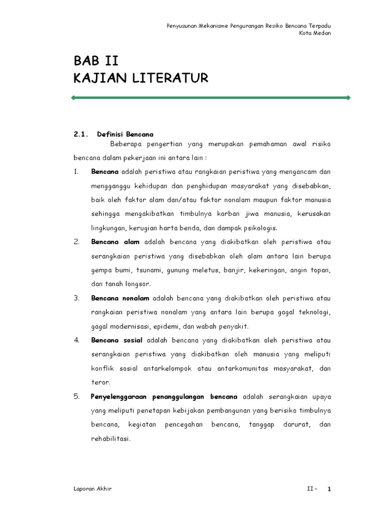 BAB II Kajian Literatur | PDF