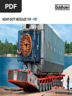 Goldhofer THP/SL Heavy-Duty Modules | PDF | Axle | Steering