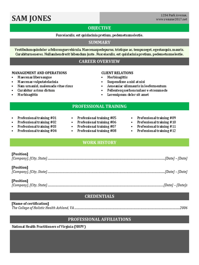 Sam Jones: Objective | PDF