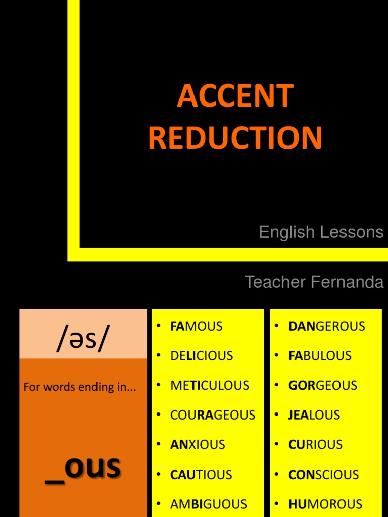 Accent Reduction: English Lessons | PDF | Languages | Language Arts ...