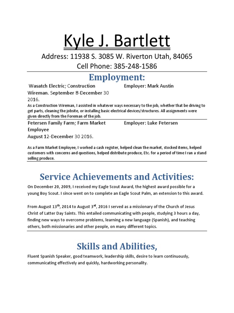 Kyle Resume | PDF