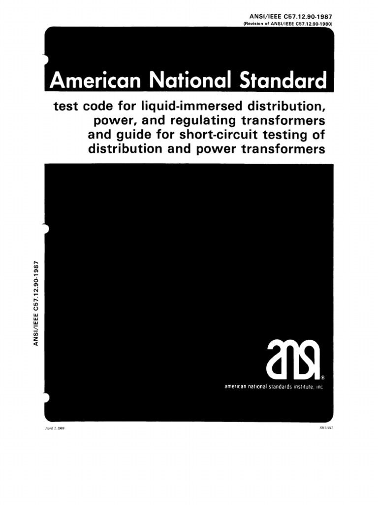 IEEE C57.12.90 | Transformer | High Voltage