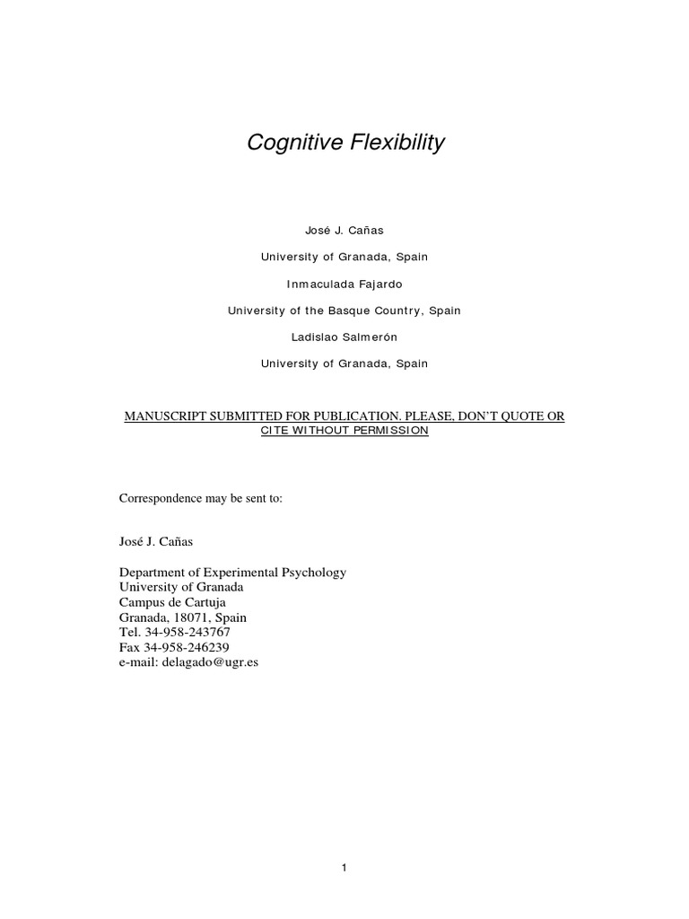 Cognitive Flexibility.pdf | Expert | Learning