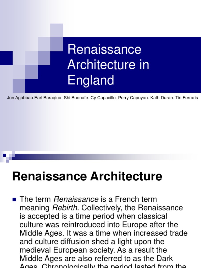 Renaissance Architecture in England | PDF | Renaissance | England