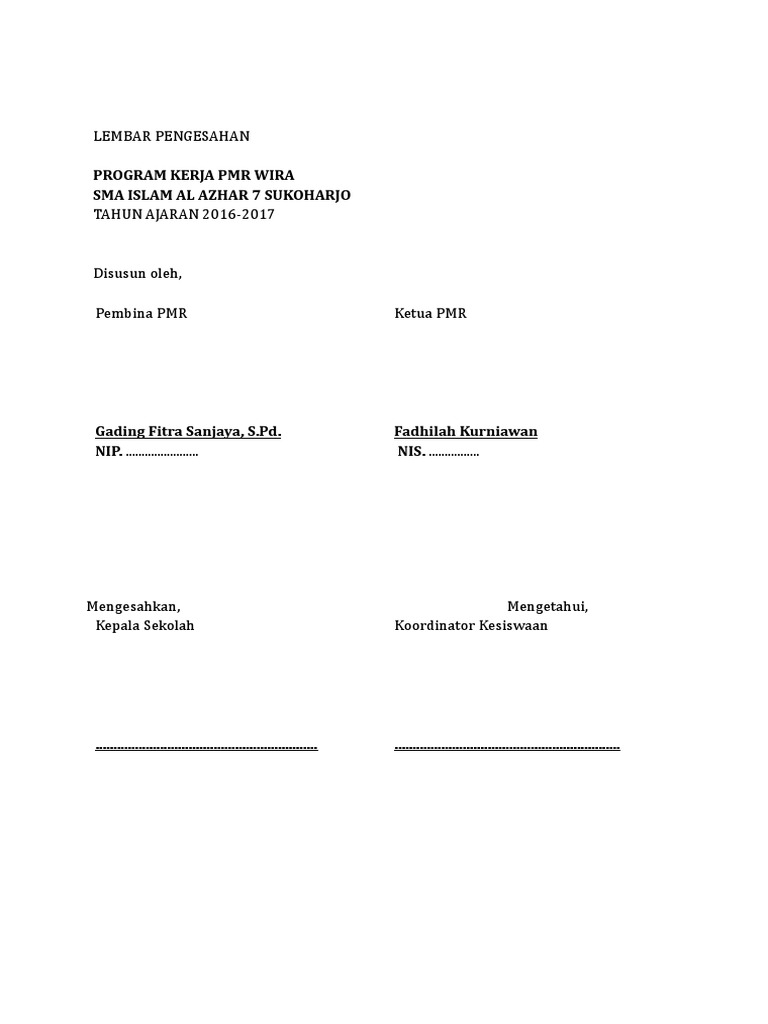 Proker PMR | PDF | Karier & Perkembangan