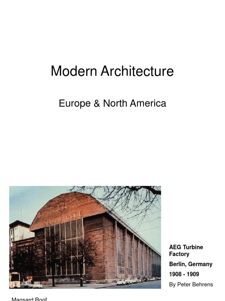 Modern Architecture: Europe & North America | PDF