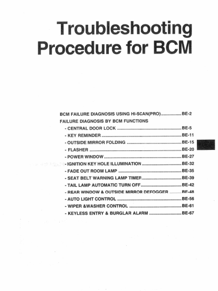 Body Control Module | PDF