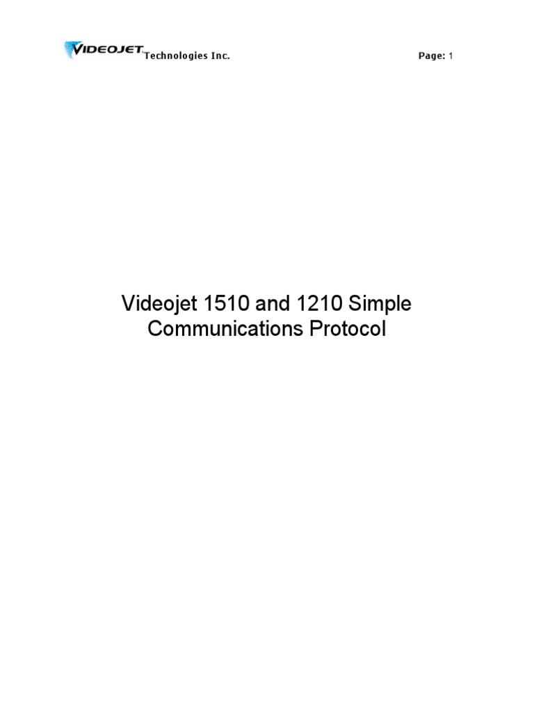 Videojet WSI Protocol PDF | PDF | Ascii | String (Computer Science)