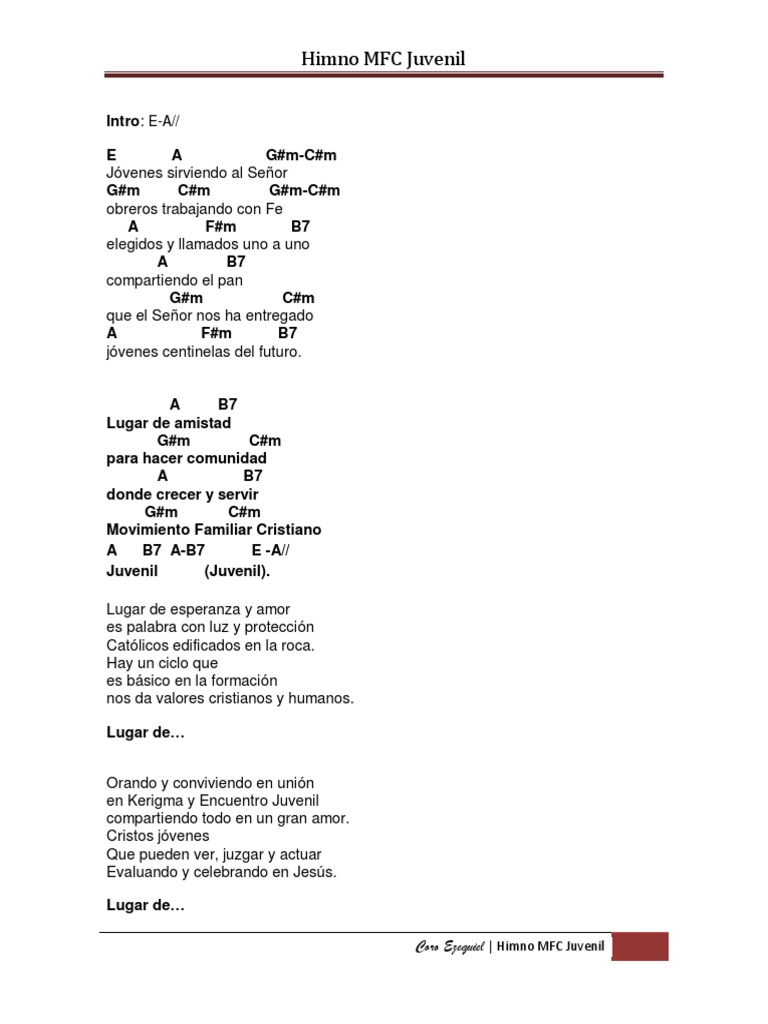 Himno MFC Juvenil | PDF