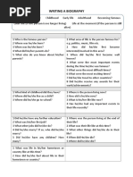 Family History Questionnaire | PDF | Grandparent | Genealogy