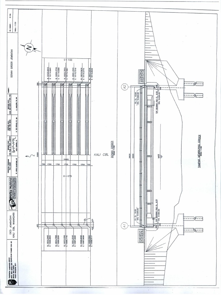 Layout Jembatan PDF | PDF
