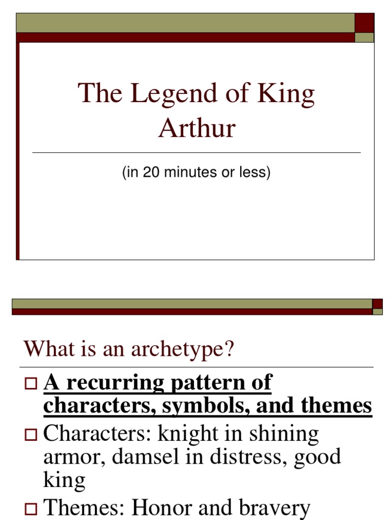 Arthurian Legend Power Point | PDF | King Arthur | Lancelot