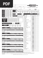 D20 Modern Character Sheet | PDF | D20 System | Tabletop Games