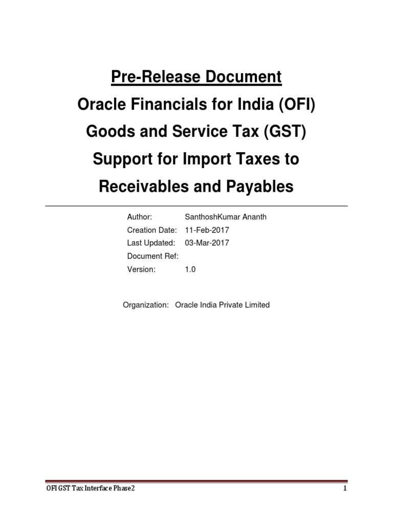 GST Tax Interface Phase2 | PDF | User Interface | Invoice