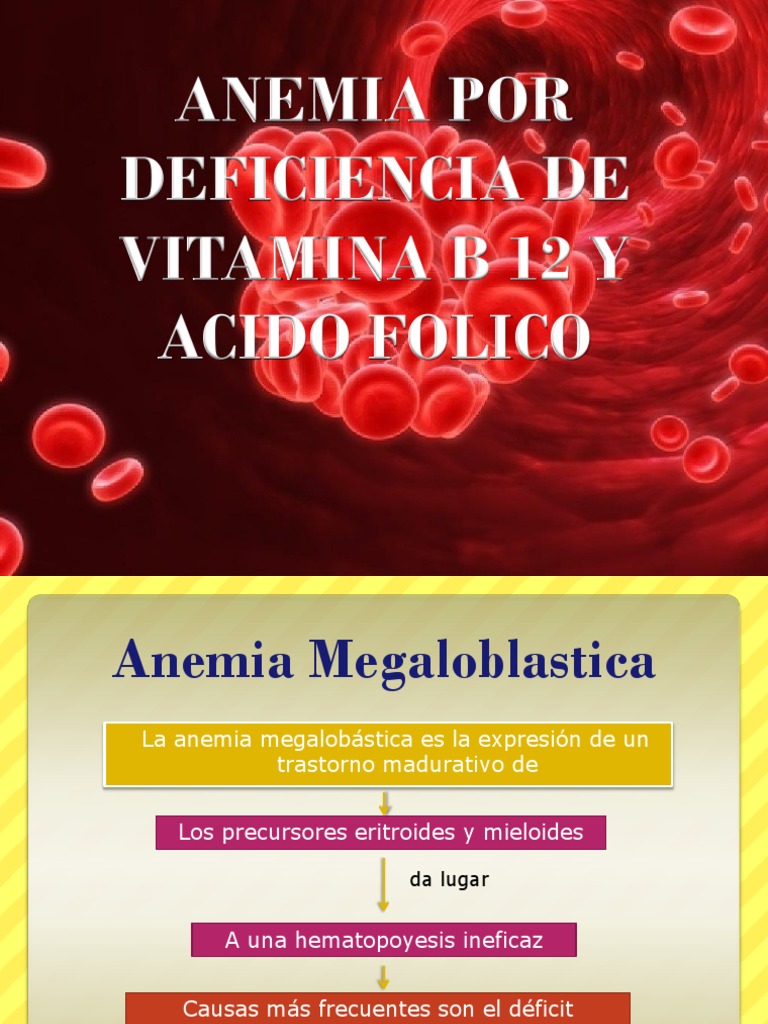 Anemia Por Deficit de B12 | PDF | Vitamina B12 | Especialidades Medicas